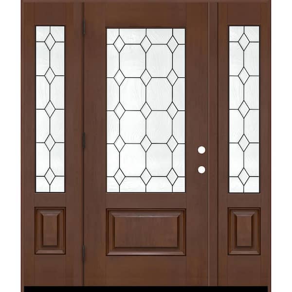 Reviews for Steves & Sons Regency 72 in. x 80 in. 3/4L Marquise Glass ...