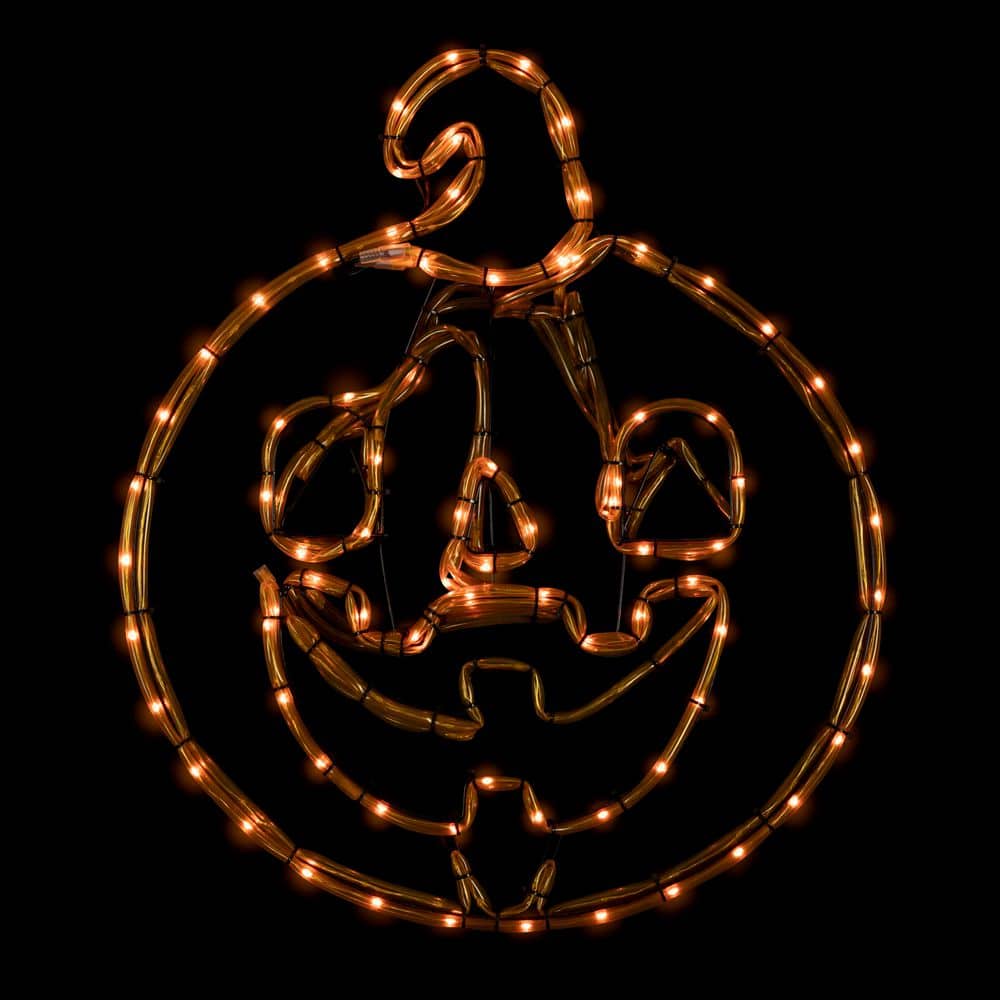 Northlight 18" Orange Jack O Lantern 4 Function LED Lighted Halloween ...