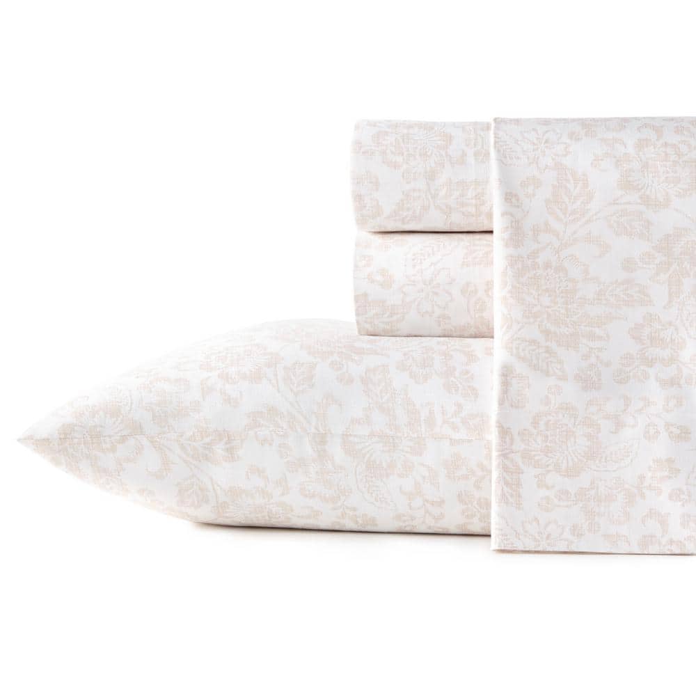 Stone Cottage Mae 4-Piece Pink Floral Cotton Full Sheet Set ...