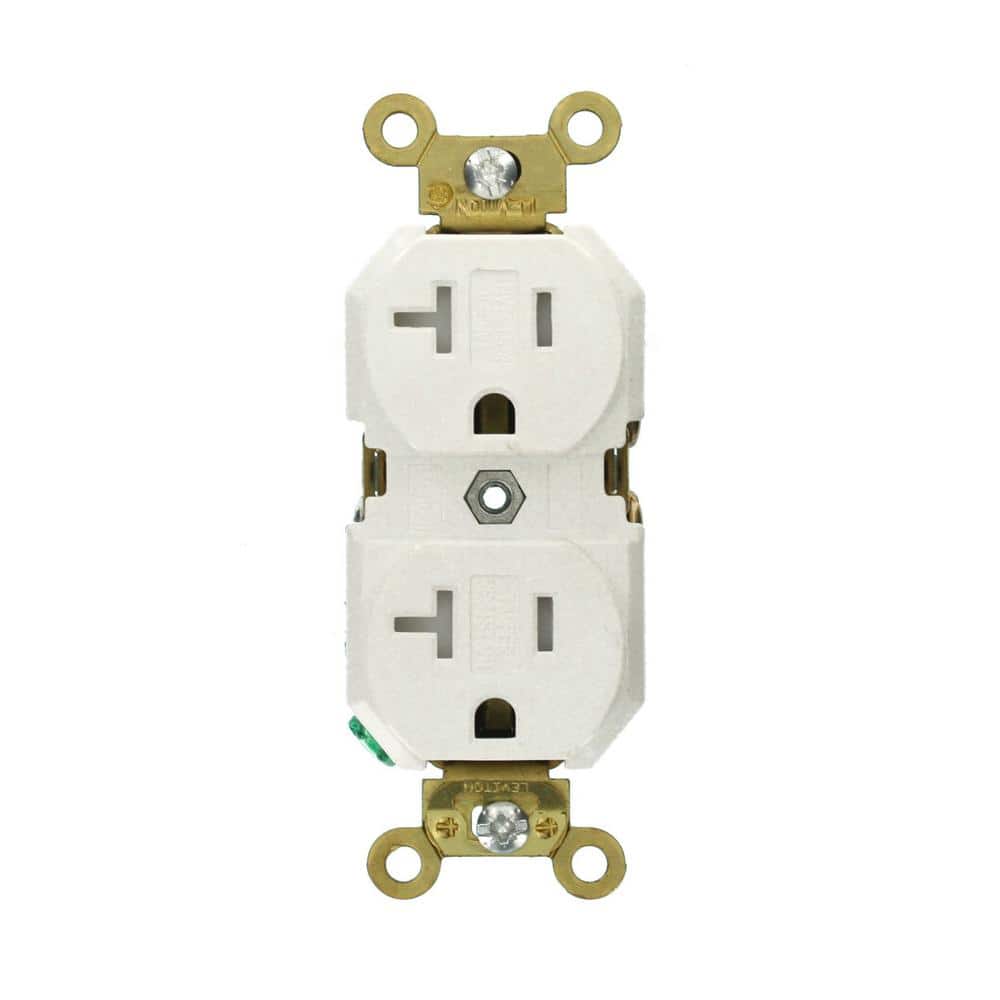 Leviton 20 Amp 125 V Industrial Grade Self Grounding Tamper Resistant ...