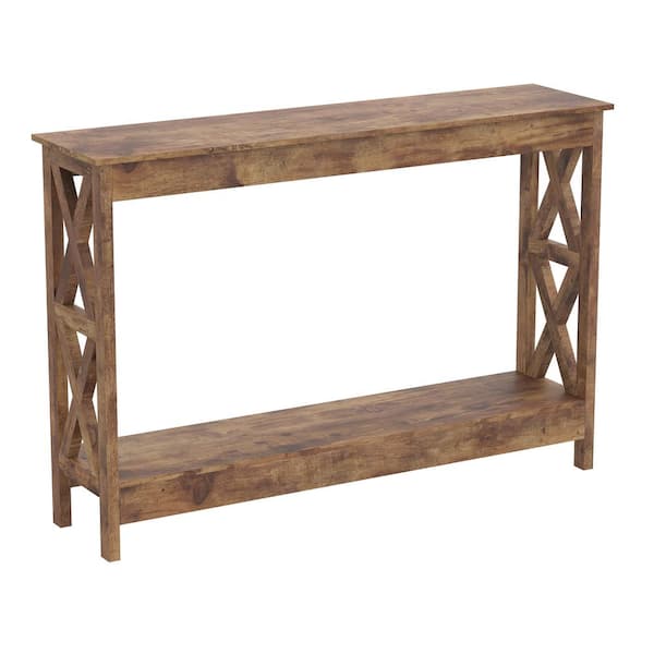 Safdie and Co. 47.25 in. Rectangle Reclaimed Wood Console Table with ...