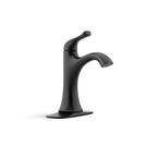 KOHLER Sundae Single Handle Single Hole Bathroom Faucet in Matte Black ...