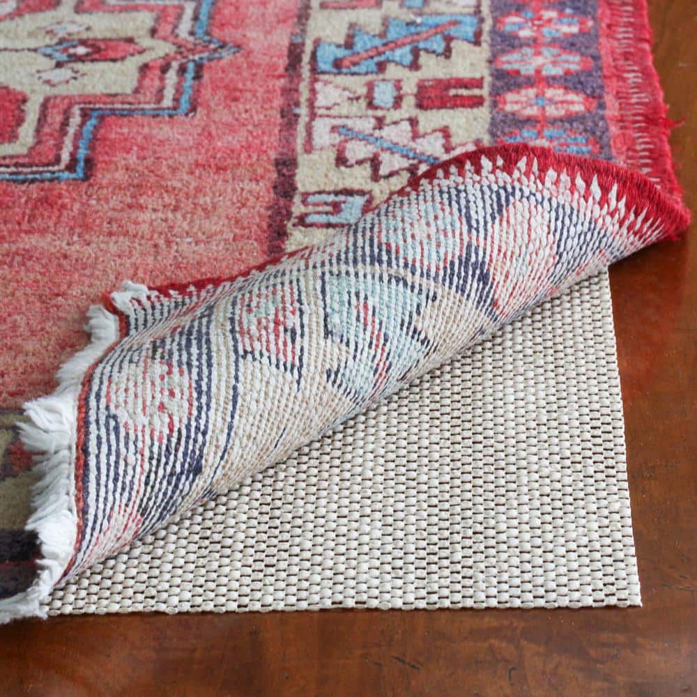 RUGPADUSA Classic Rubber 6 ft. x 9 ft. Non-Slip Hard Surface Natural ...