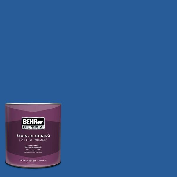 BEHR ULTRA 1 qt. #P510-7 Beacon Blue Extra Durable Eggshell Enamel ...