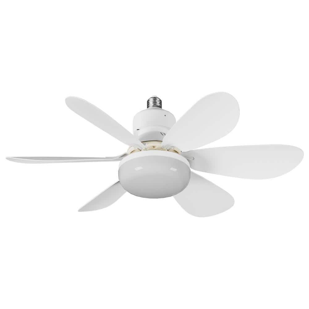 Tivleed Socket Ceiling Fan Light 1.71 ft./20.47 in. Indoor White ...