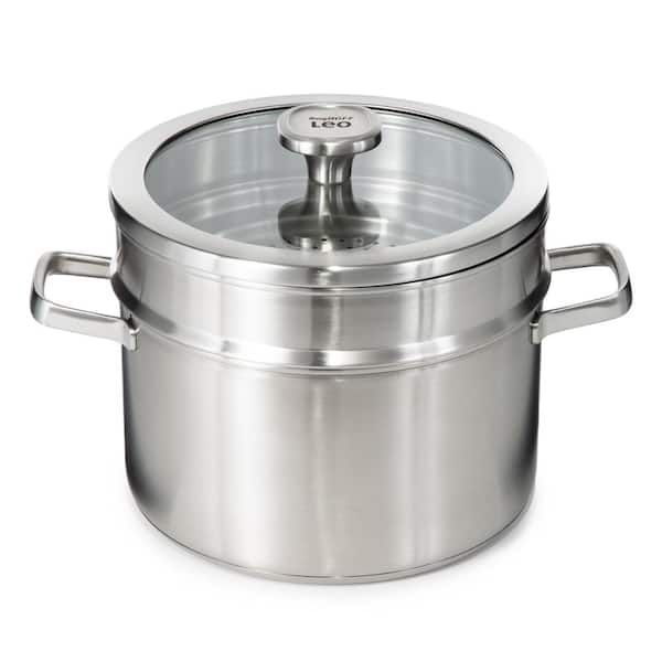 Large Stock Pot Le Creuset White 8-Quart Enameled Stockpot + Reviews ...