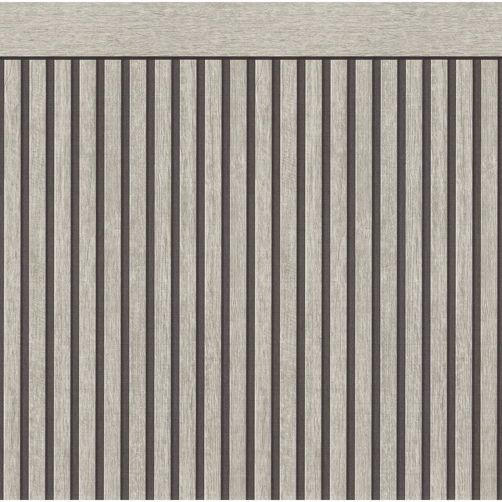 Woods and Wicker Collection Grey Dado Panel Double Width Matte Finish ...