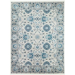 BALTA Grace Off-White 8 ft. x 10 ft. Diamond Trellis Area Rug 3007783 ...