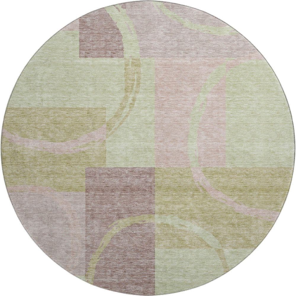 Addison Rugs Mayfield Premium Machine Washable Abstract AMF943 Blush 8 ...