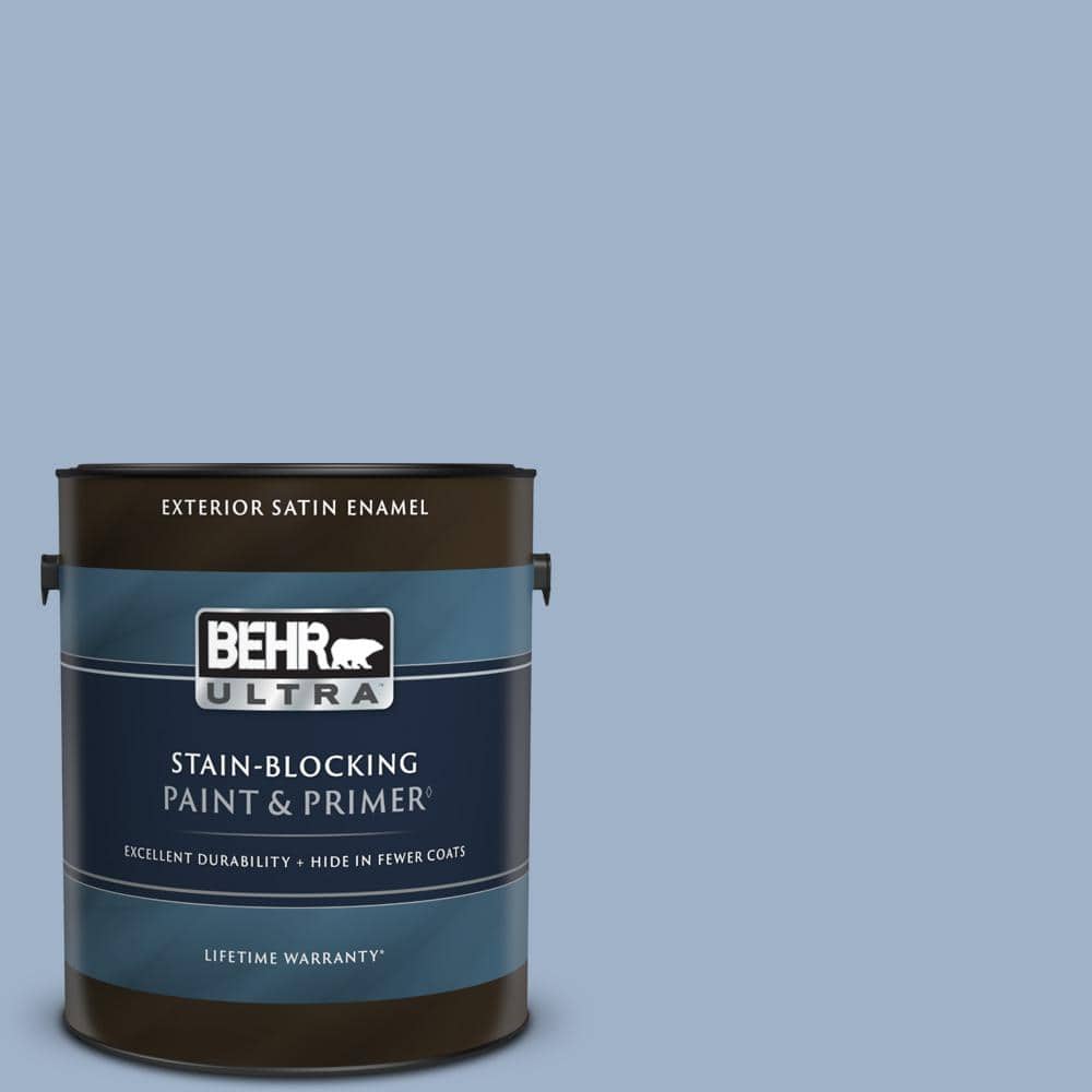 BEHR ULTRA 1 gal. #S530-3 Aerial View Satin Enamel Exterior Paint ...