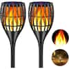 Cubilan Solar Torch Flame Lights Waterproof Flickering Flames Solar ...