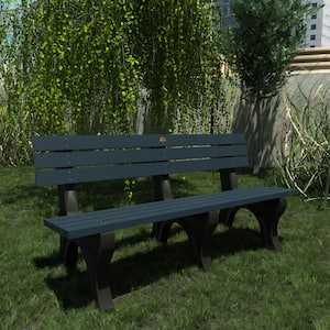 Highwood Weatherly 5 ft. 2-Person Nantucket Blue Recycled Plastic ...