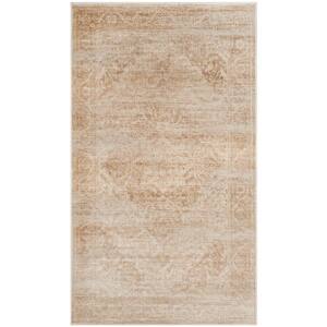 SAFAVIEH Vintage Stone 9 ft. x 12 ft. Distressed Floral Area Rug VTG114 ...