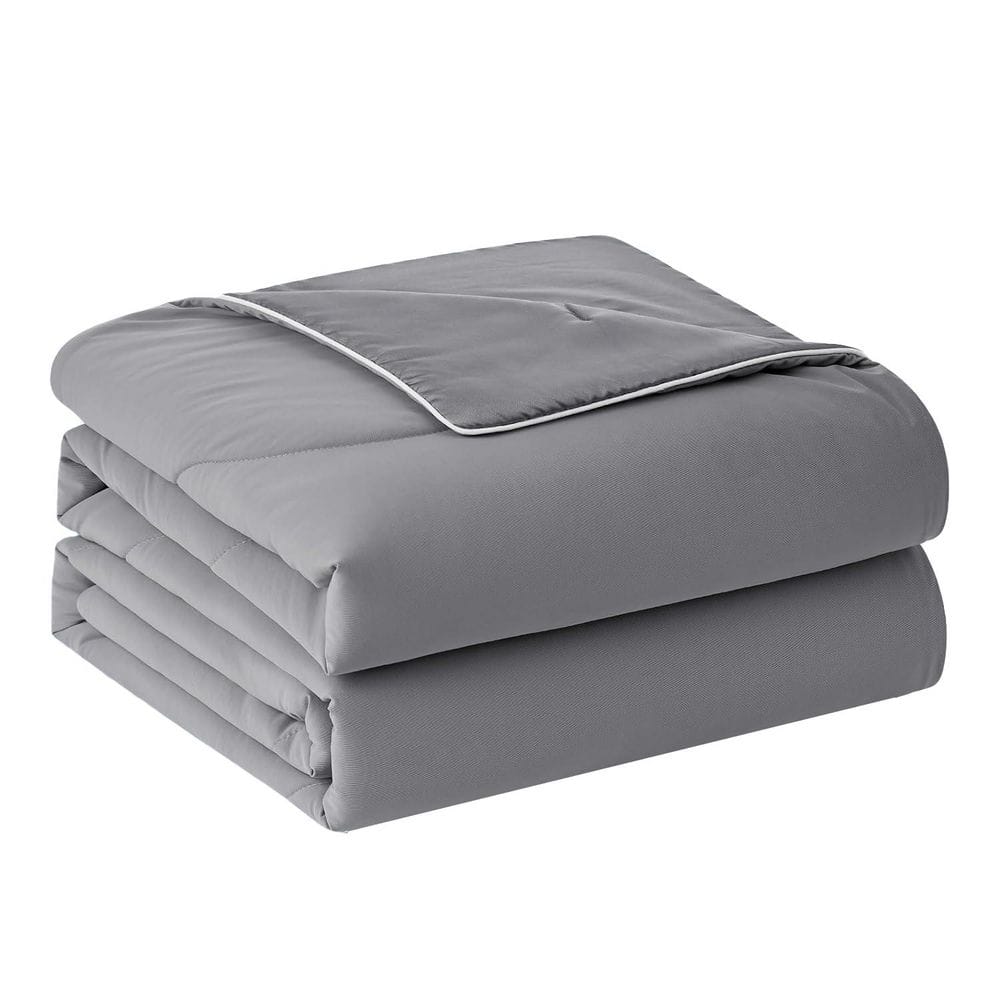 Afoxsos Dark Gray Cooling Blanket Comforter Queen Size, Breathable ...