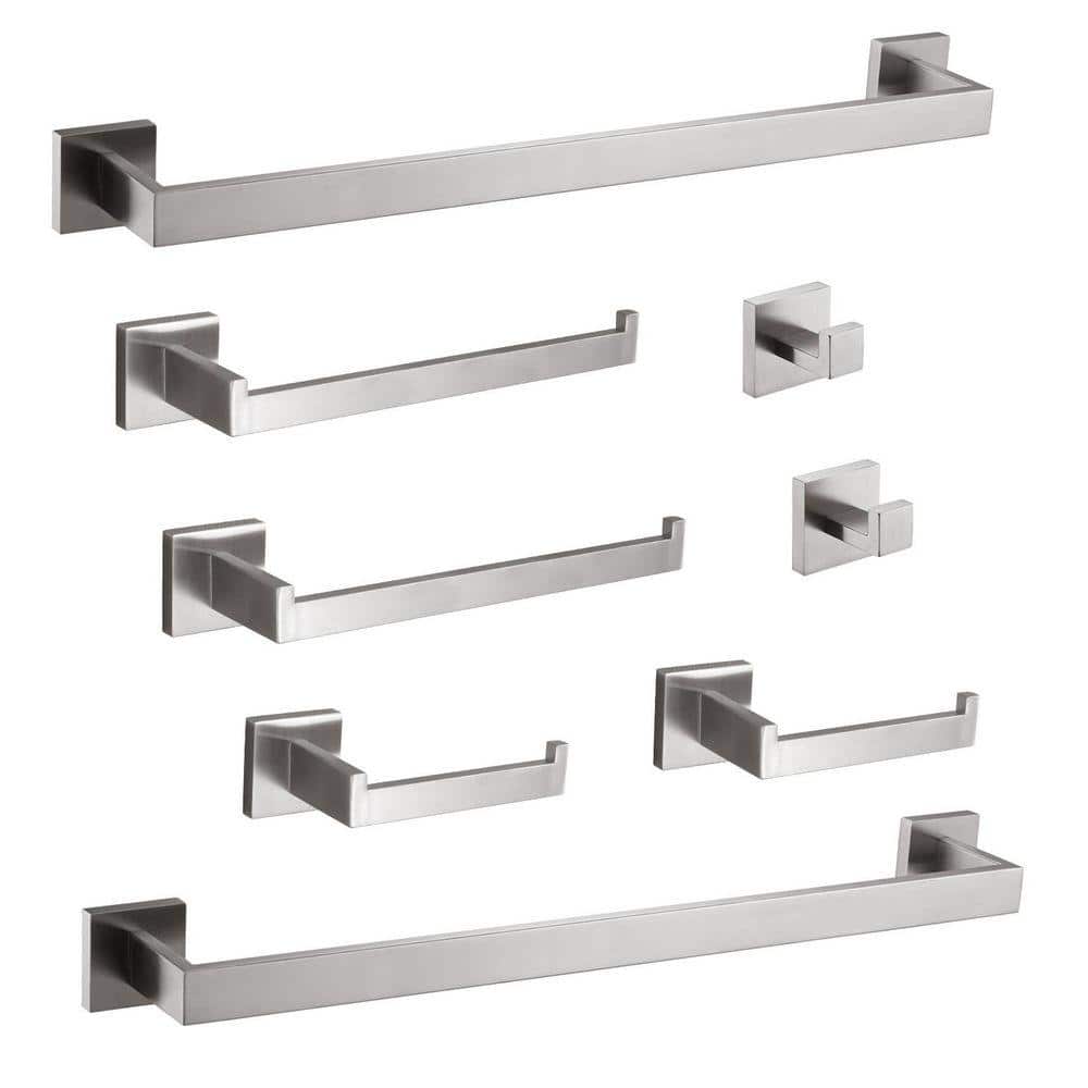 SANFANGIE WZ 8-Piece Bath Hardware Set with Mounting Hardware in ...
