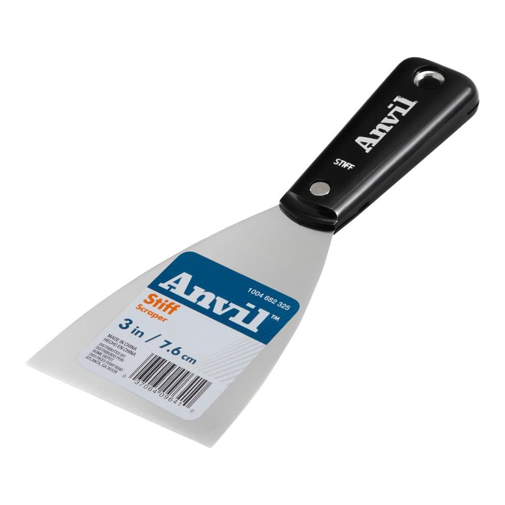 Anvil 3 in. Stiff Steel Paint Scraper X3S-ANV - The Home Depot