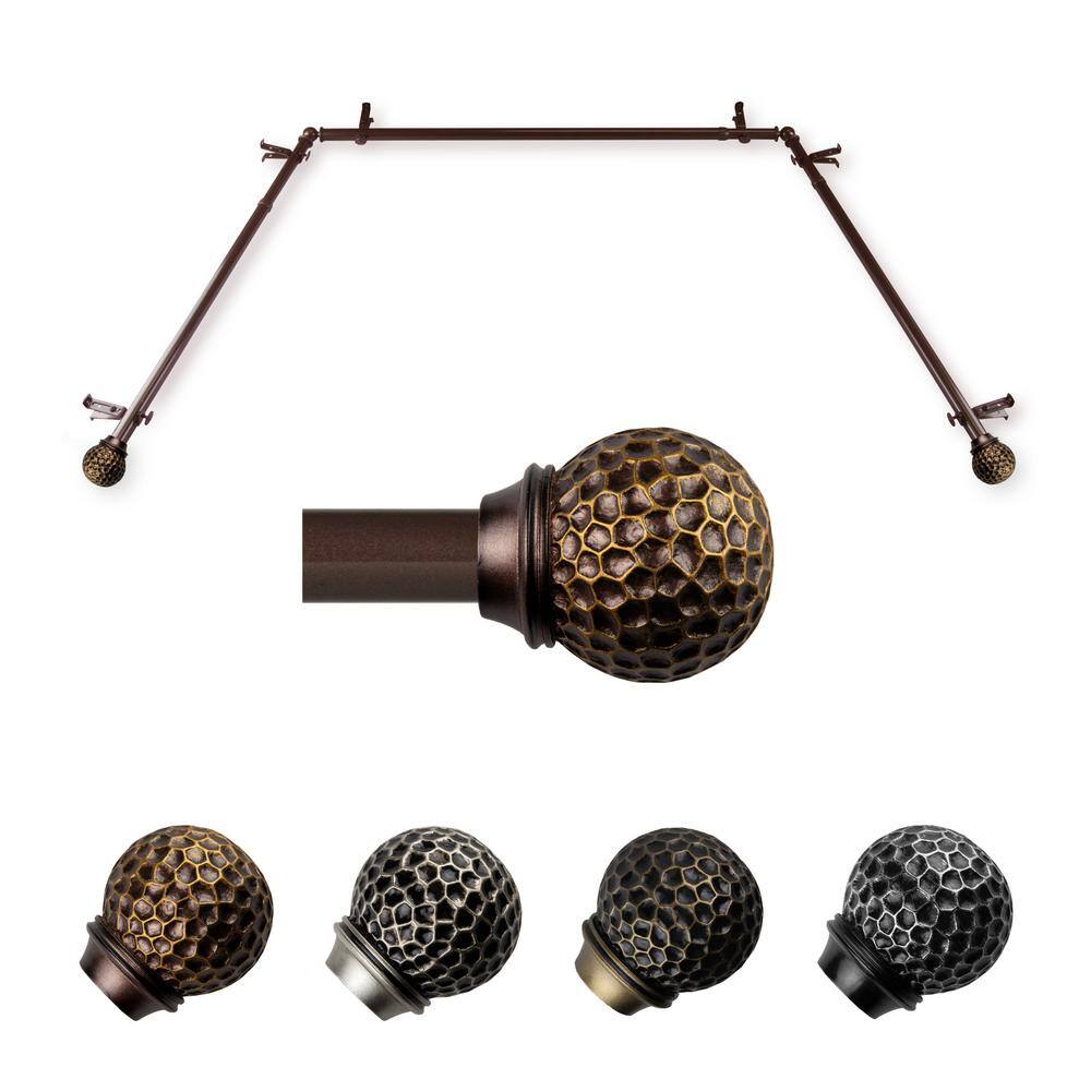 EMOH Ushasi 20-36 in. sides, 38-72 in. center Adjustable Bay Window ...