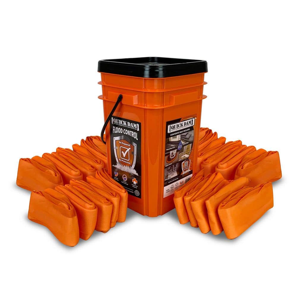 Quick Dam Grab and Go Indoor Water Control Kit Containing 25 - 4 ft ...