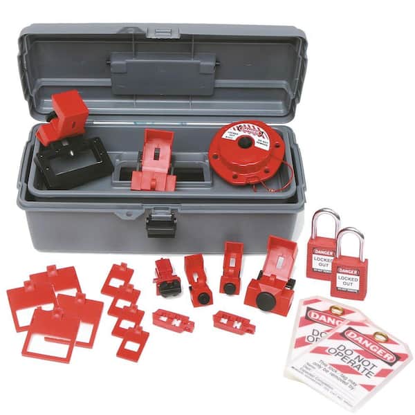 Brady Breaker Lockout Toolbox Kit with Safety Padlocks and Tags 99307 ...