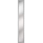 ODL 1-Lite Clear Glass 8 in. x 64 in. x 1 in. Full Side-Lite with White ...