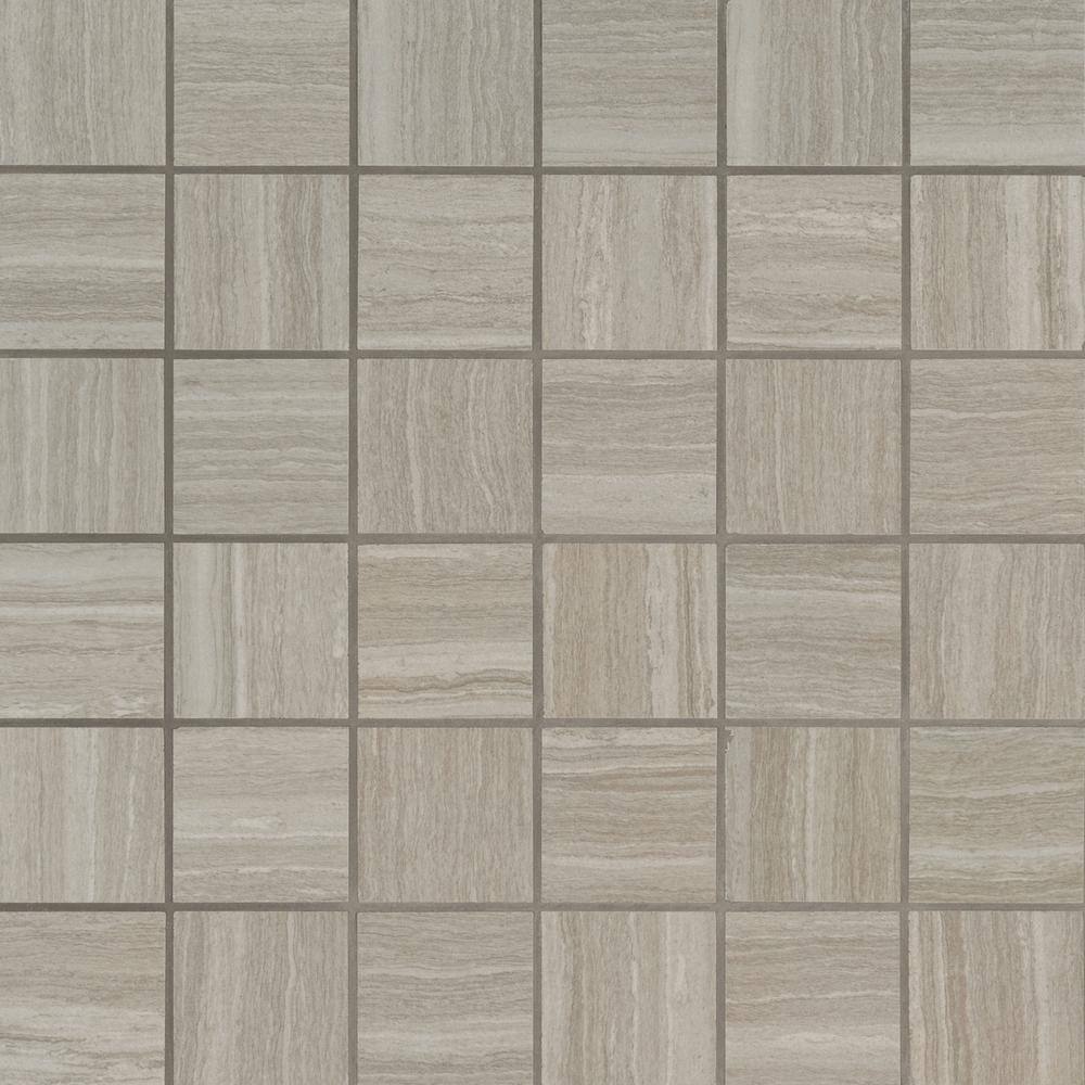 MSI Charisma Silver 12 in. x 12 in. Matte Ceramic Mesh-Mounted Mosaic ...