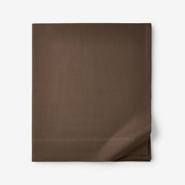 The Company Store Company Cotton Solid Velvet Flannel Coffee Cotton ...