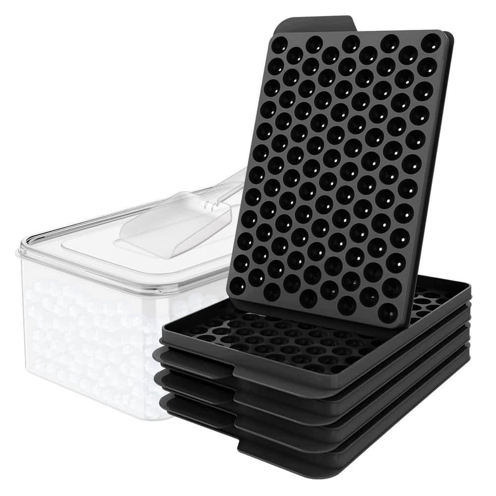 Wudkey Mini Ice Cube Trays, Small Tiny Round Pebble Crushed Nugget Ice ...