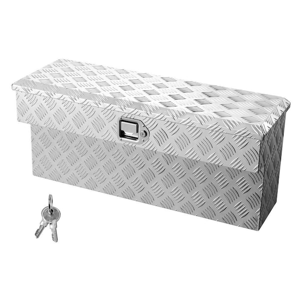 VEVOR Chest Organizer Truck Tool Box in Aluminum 34.02 in. Heavy Duty ...