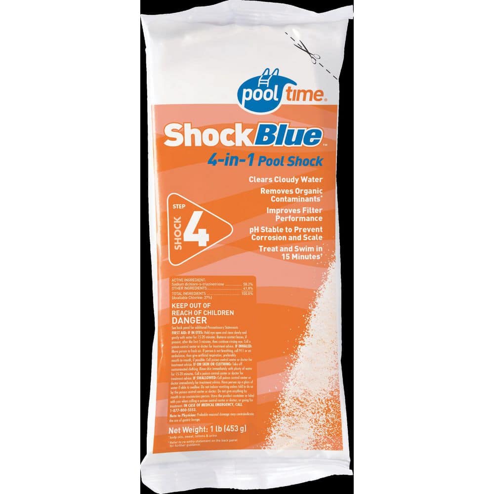 Pool Time 1 lb. ShockBlue 36001PTM - The Home Depot