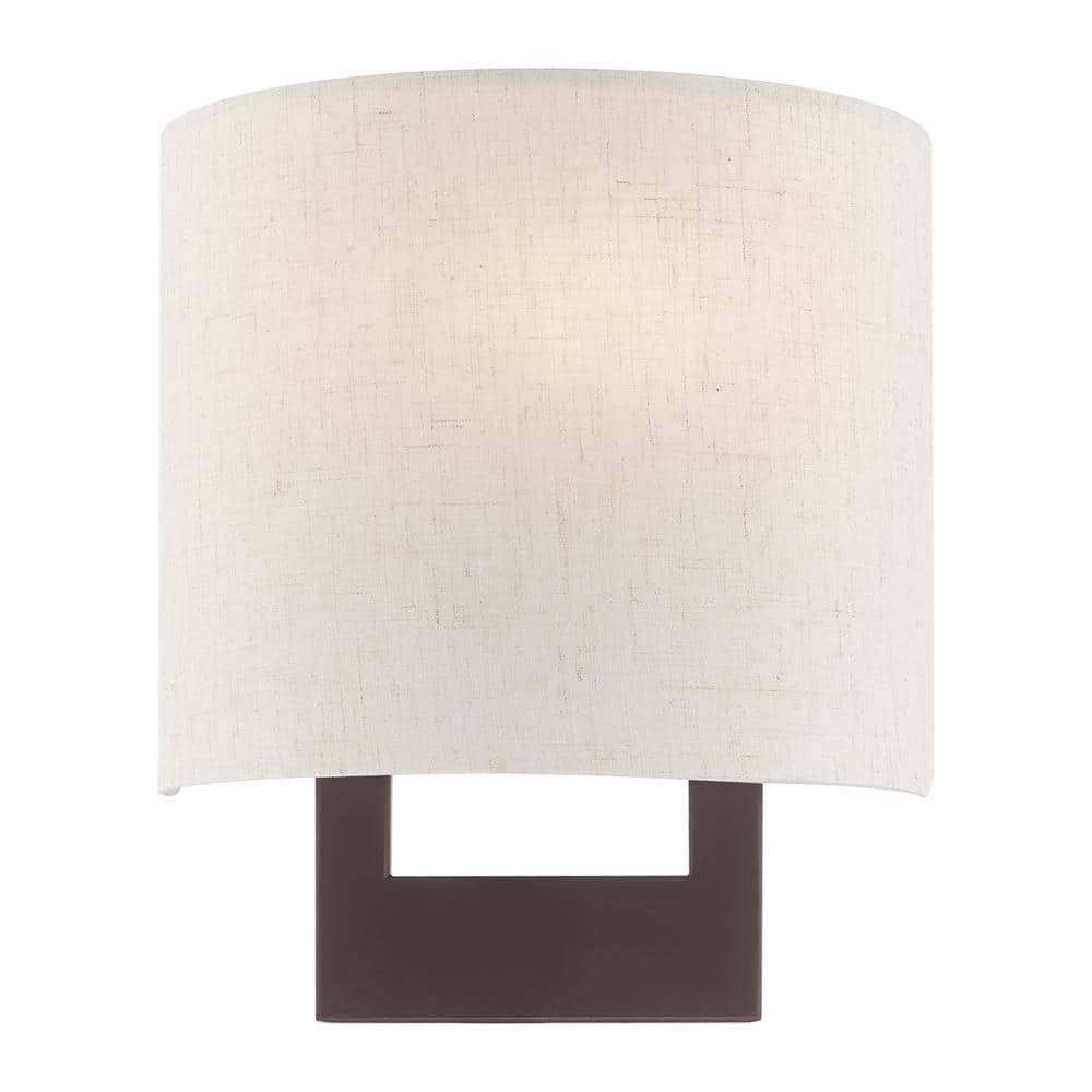AVIANCE LIGHTING Hayworth 8 in. 1-Light Bronze ADA Wall Sconce with ...