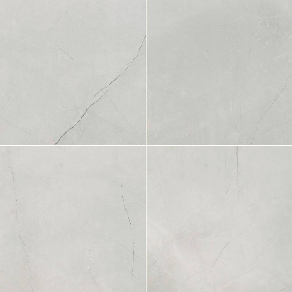 MSI Madison Luna 24 in. x 24 in. Polished Porcelain Stone Look Floor ...