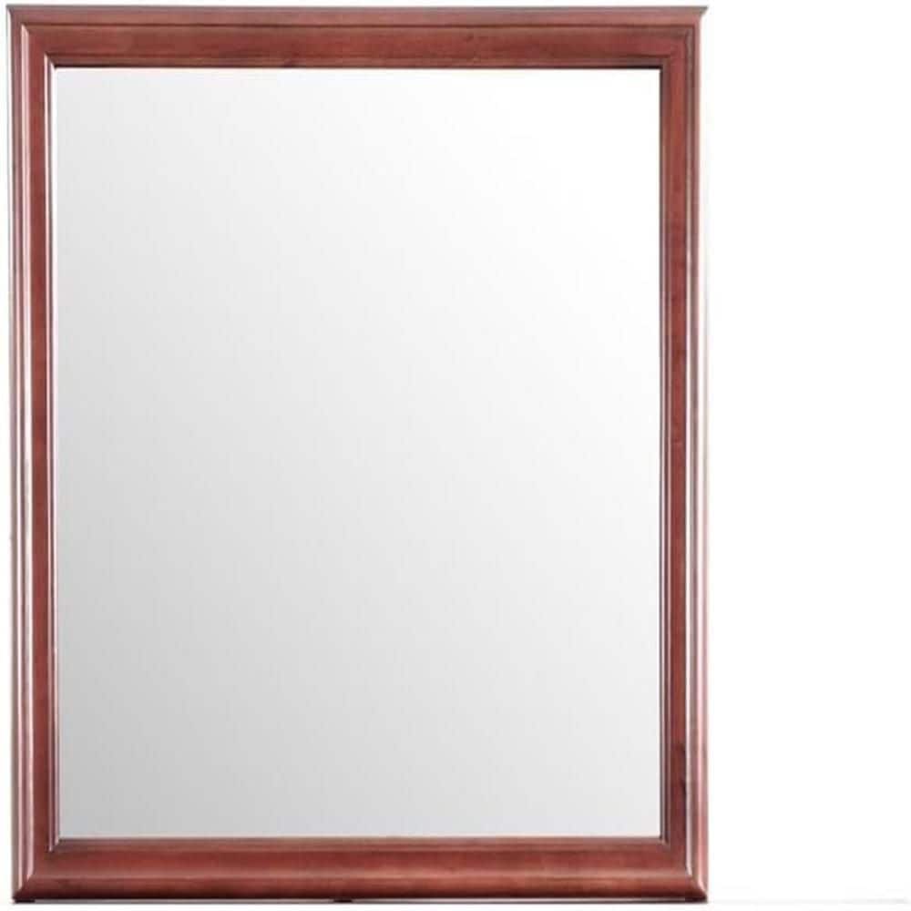 HOME IMPORTS EMPORIUM Brown 39 in. W x 2 in. H Rectangle Framed Mirror ...