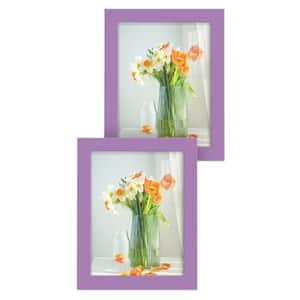 Wexford Home Modern 6 in. x 8 in. Violet Picture Frame (Set of 4 ...