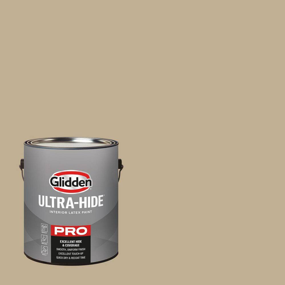 Glidden Ultra-Hide 1 gal. PPG1101-4 Rock Cliffs Satin Interior Paint ...