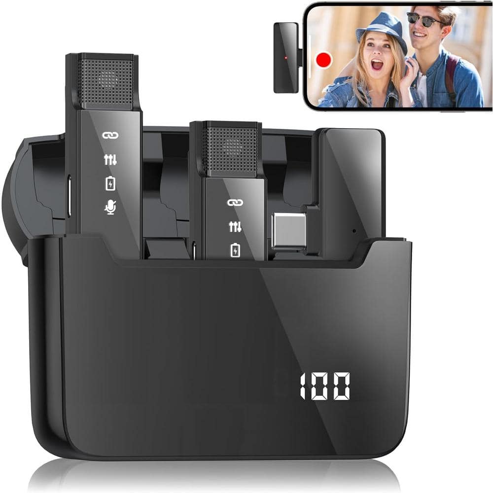 Etokfoks Professional Wireless Lapel Microphone for Android USB-C Phone ...