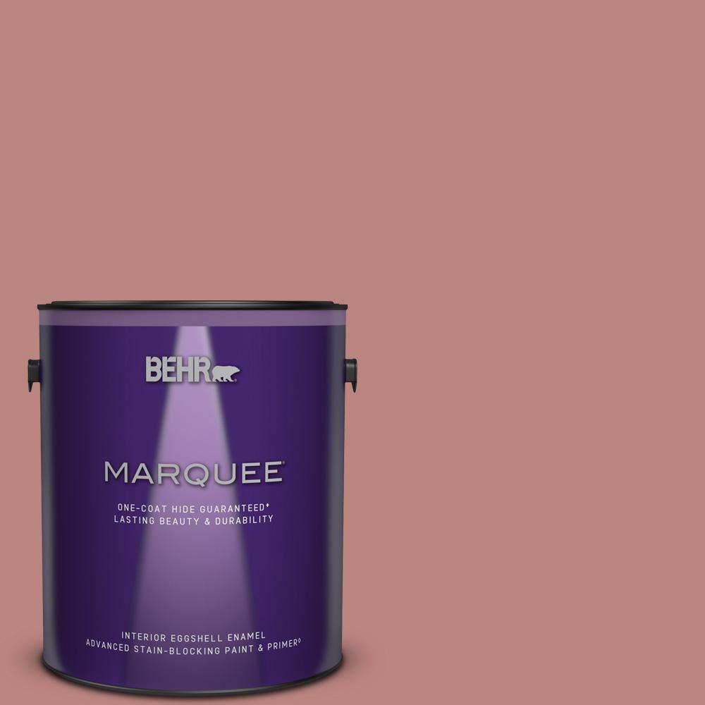 BEHR MARQUEE 1 gal. #S150-4 Red Clover One-Coat Hide Eggshell Enamel ...