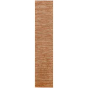 Nourison Home Nourison Essentials Rust 2 ft. x 8 ft. Abstract ...