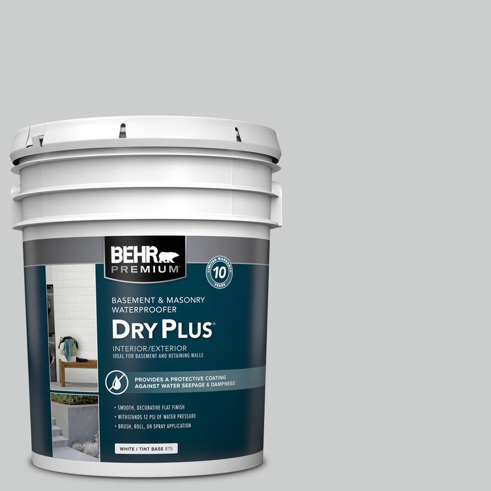 BEHR PREMIUM 5 gal. #N500-2 Loft Space Flat Interior/Exterior Dry Plus ...