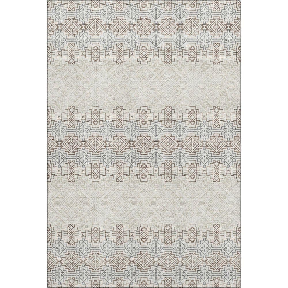 Addison Rugs Mayfield Premium Machine Washable Abstract AMF970 Ivory 9 ...