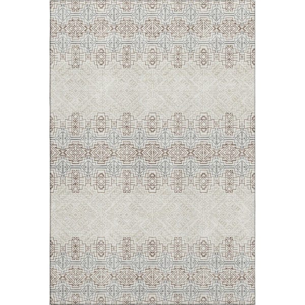 Addison Rugs Mayfield Premium Machine Washable Abstract AMF970 Ivory 9 ...
