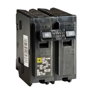 Square D Homeline 40 Amp 2-Pole Circuit Breaker (3-Pack) HOM240CP3 ...