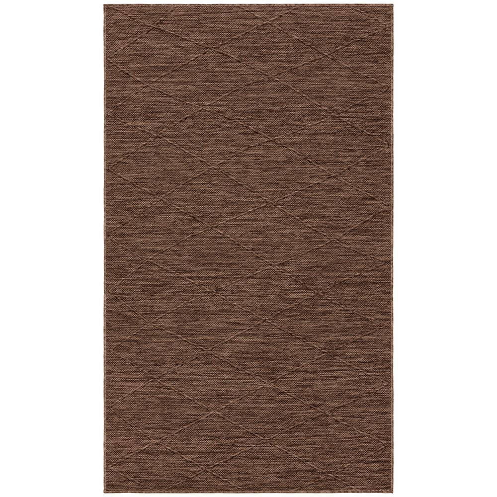 Nourison Practical Solutions Mocha 3 ft. x 5 ft. Diamond Contemporary ...