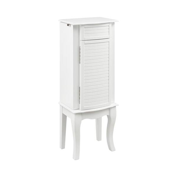 Small white jewelry armoire store