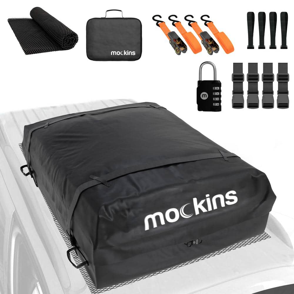 Reviews for Mockins 16 cu. ft. Black Waterproof Car Roof Cargo Bag (45 ...