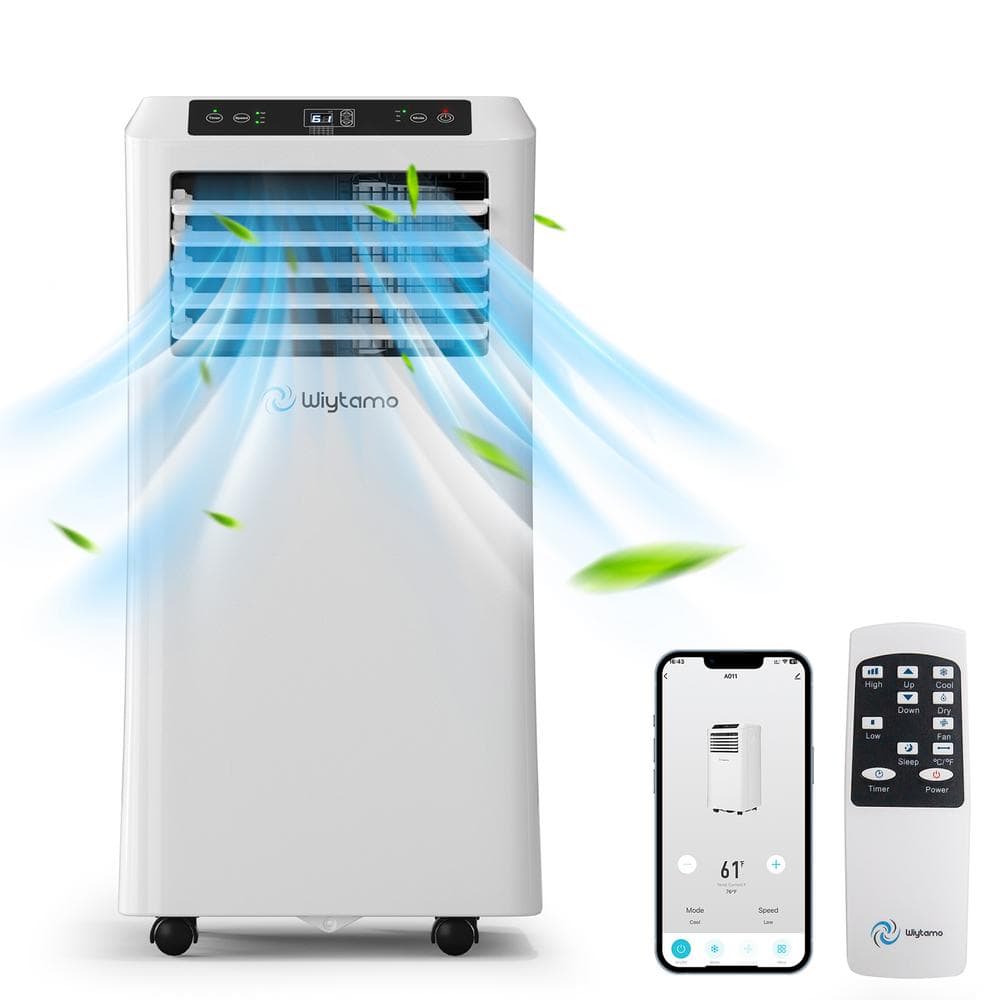 Wiytamo 6,500 BTU (DOE SACC) Portable Air Conditioner Cools 450 sq. ft ...