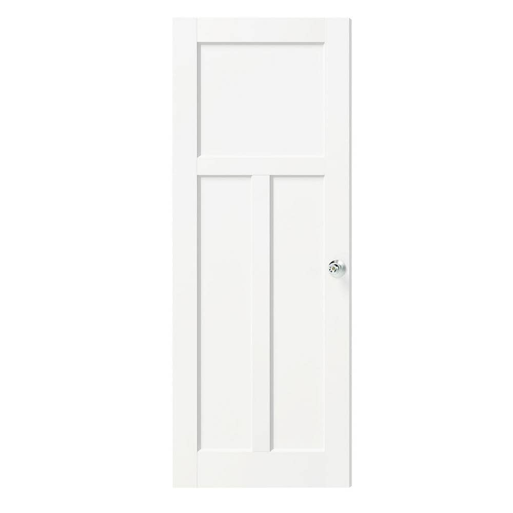 TENONER 30 in. x 80 in. MDF, Composite, Primed, White, T Shaped, 3 ...