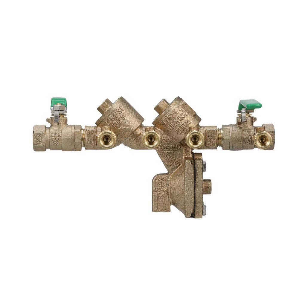 Wilkins 1/2 in. 975XL2 Reduced Pressure Principle Backflow Preventer ...