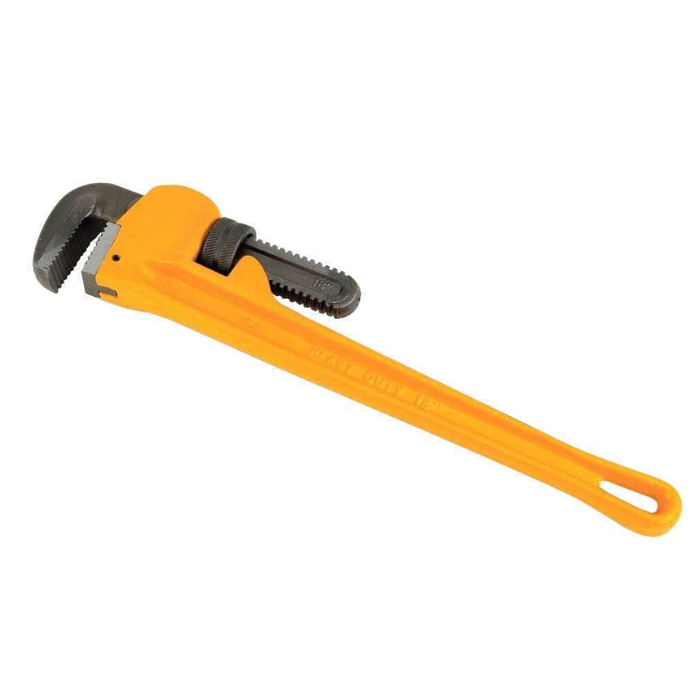TradesPro 18 in. HD Pipe Wrench 830918 - The Home Depot
