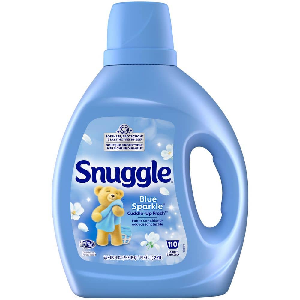 Snuggle 74.8 oz. Blue Sparkle Fabric Softener Fresh Scent (110-Loads ...