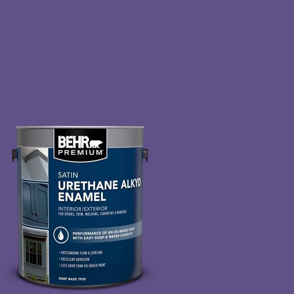 BEHR PREMIUM 1 gal. #P560-7 Kings Court Urethane Alkyd Satin Enamel ...